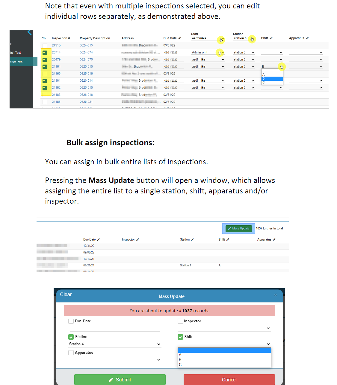 Assigning Inspections In The Browser 